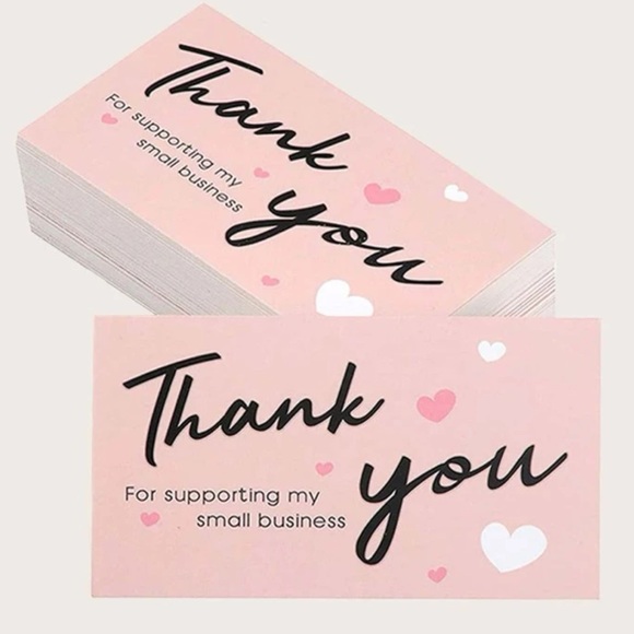 Office | Heartful Thank You Insert Cards Pack Of 5 | Poshmark